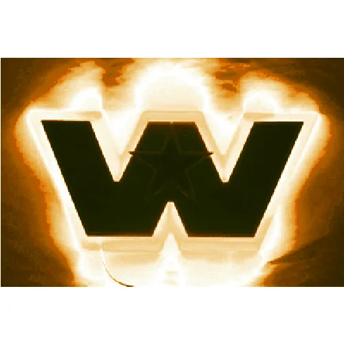 Western Star Symbol LED Badge Backlight Front Green To Suit Western